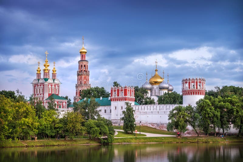 Temples and Towers of the Novodevichy Convent, Moscow Stock Image ...