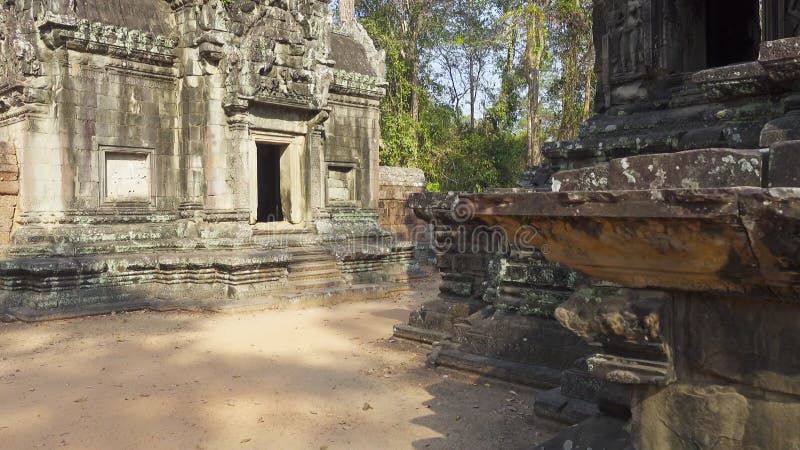 The Temples Walk in Angkor Wat, Cambodia Stock Footage - Video of ...