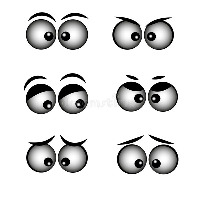 Shiny Cartoon Eye Collection Stock Vector - Illustration of human ...