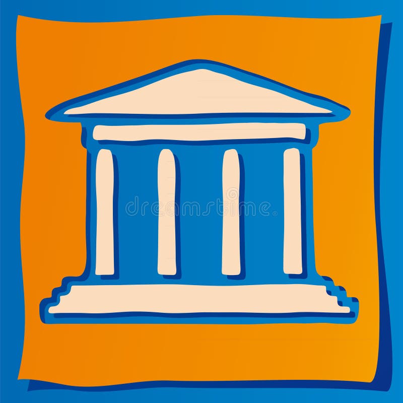 Templo (vector) ilustración del vector. Ilustración de fachada - 8207260