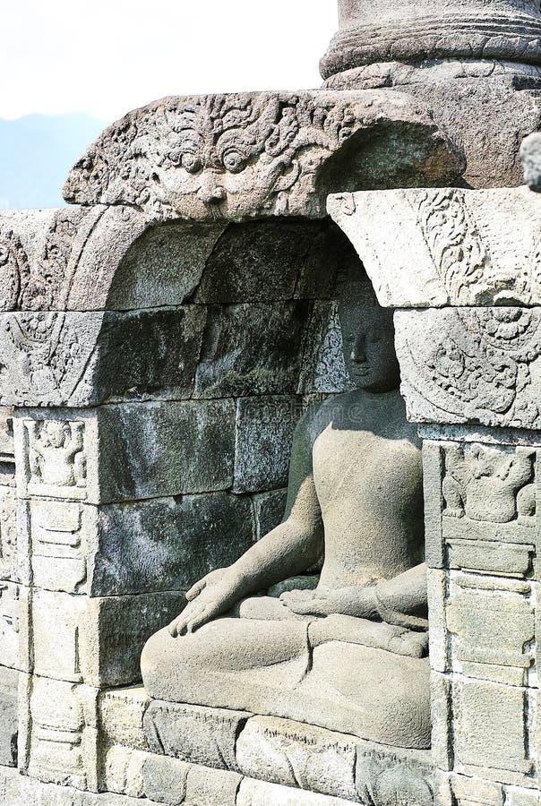 Templo De Borobudur, Isla De Java, Indonesia Foto de archivo editorial ...