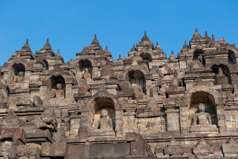 Templo De Borobudur, Java, Indonesia Imagen de archivo - Imagen de java ...