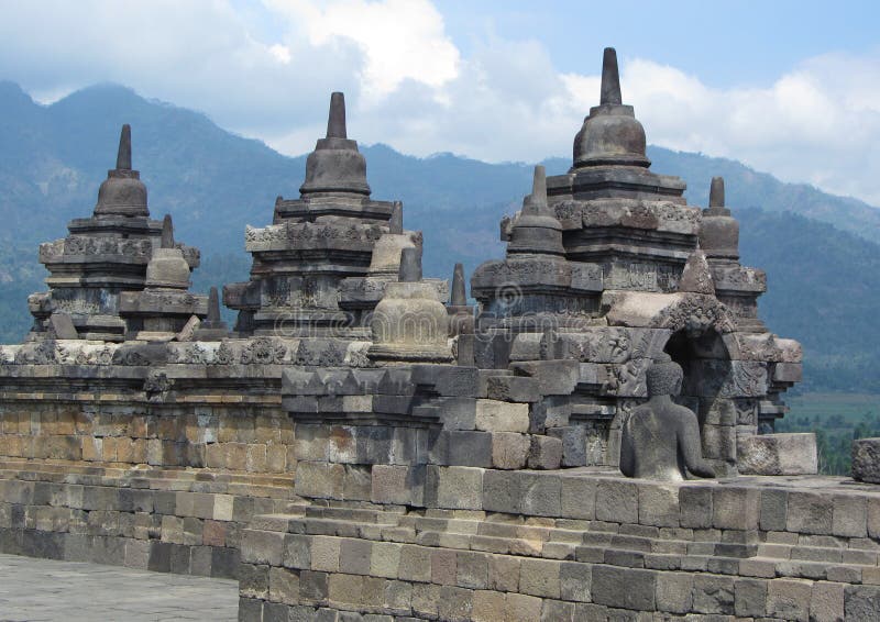 Templo De Borobudur, Yogyakarta Imagen de archivo - Imagen de viaje ...