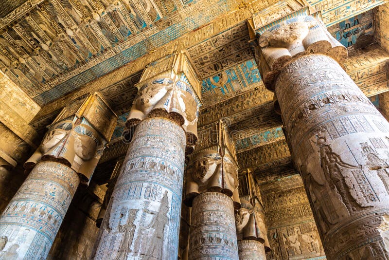 Templo De Dendera En Luxor Egipto Foto de archivo - Imagen de diosa, arenisca: 260151070
