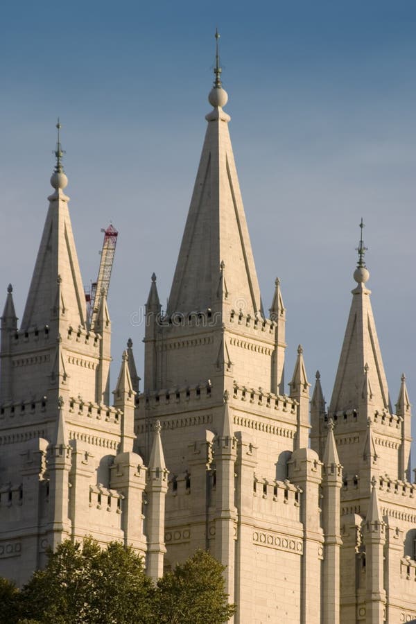 Templo De Mormon Em Salt Lake City Foto de Stock - Imagem de igreja ...