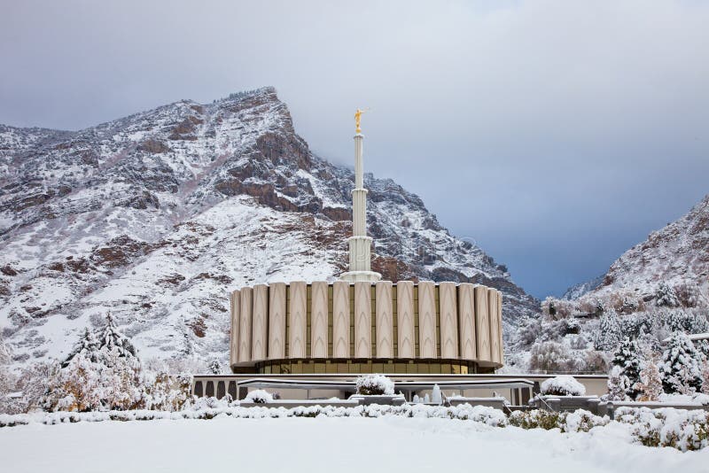 Templo de Provo foto de stock. Imagem de provo, montanha - 27899166