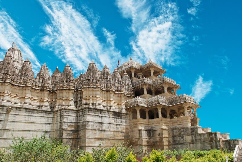 Templo Jain De Ranakpur, Rajasthán. Foto de archivo - Imagen de arco ...