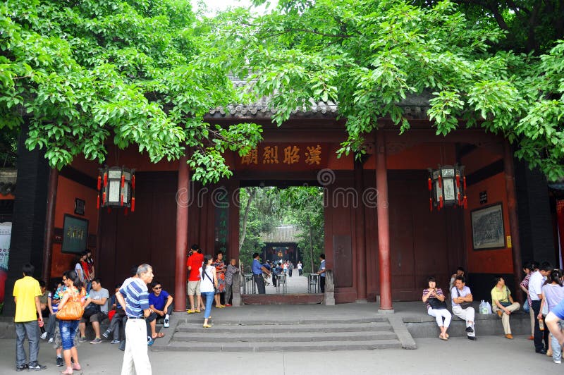 Templo De Wuhou, Cidade De Chengdu, China Foto de Stock Editorial ...