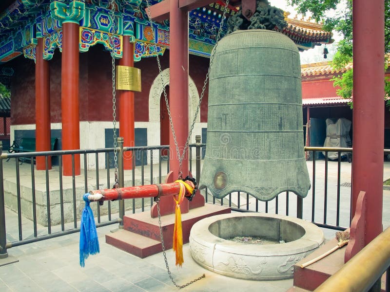 Templo Lama Yonghegong foto de stock. Imagem de antigo - 18724556