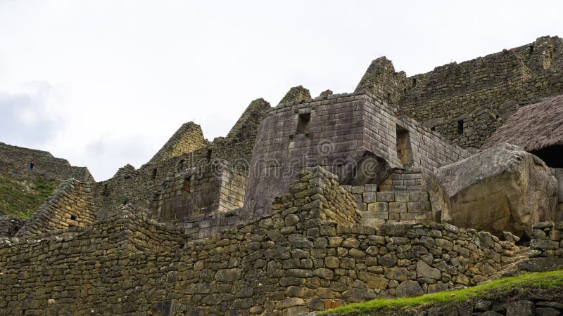 Templo Do Sol, Em Machu Picchu, Cusco Peru Imagem de Stock - Imagem de ...