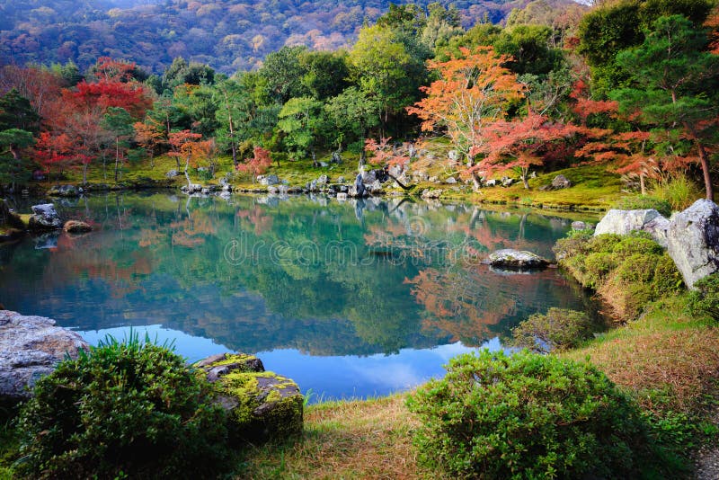 Templo del ji de Tenryu imagen de archivo. Imagen de follaje - 107357435