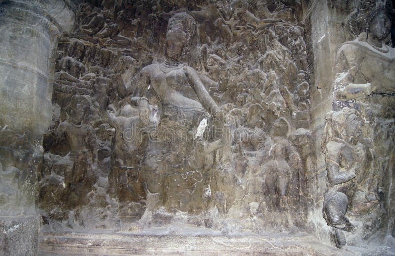 Templos De La Isla Elephanta Mumbai India Foto de archivo - Imagen de ...