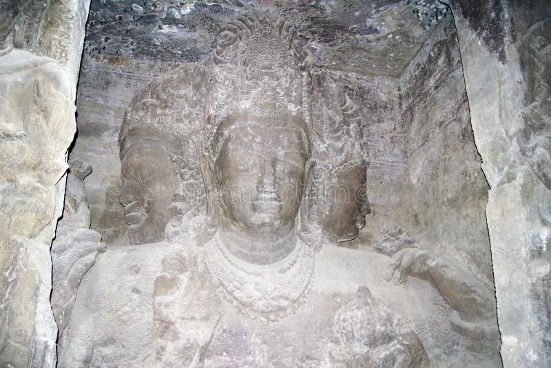 Templos De La Isla Elephanta Mumbai India Foto de archivo - Imagen de ...