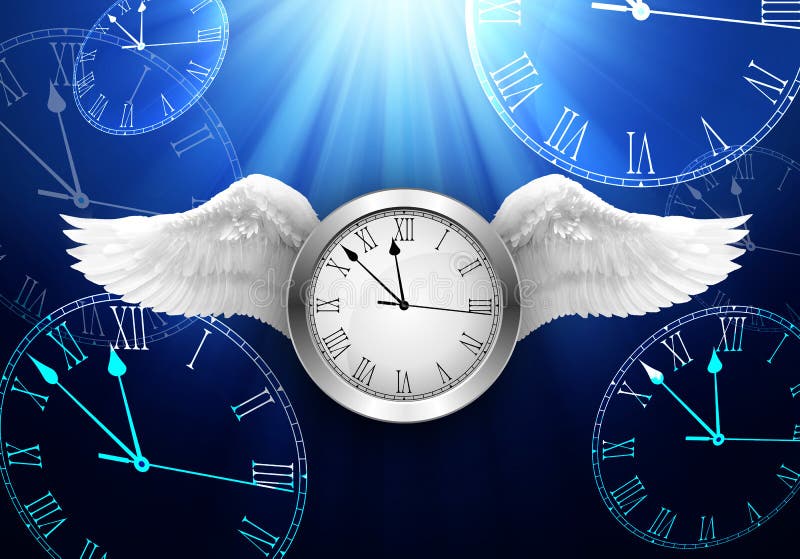 Il Concetto Del Tempo Che Passa Illustrazione di Stock - Illustrazione ...