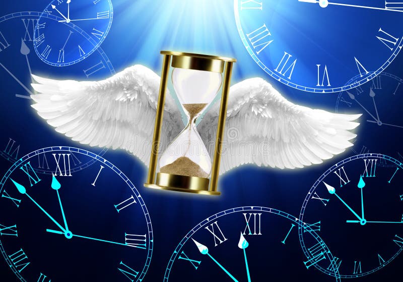 Tempo che passa concetto illustrazione di stock. Illustrazione di ...