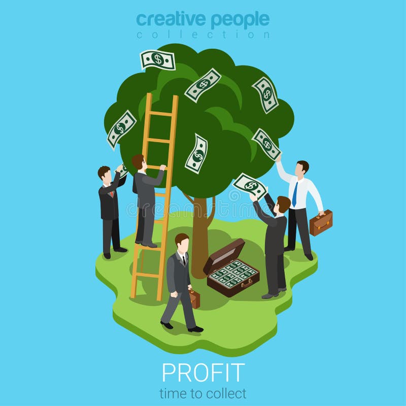 Icona Concetto Di Profitto Significa Restituire Contante All ...