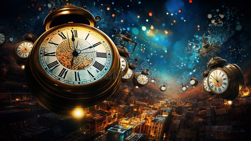 Temporal Convergence: Time-Warping Kaleidoscope Stock Photo - Image of ...