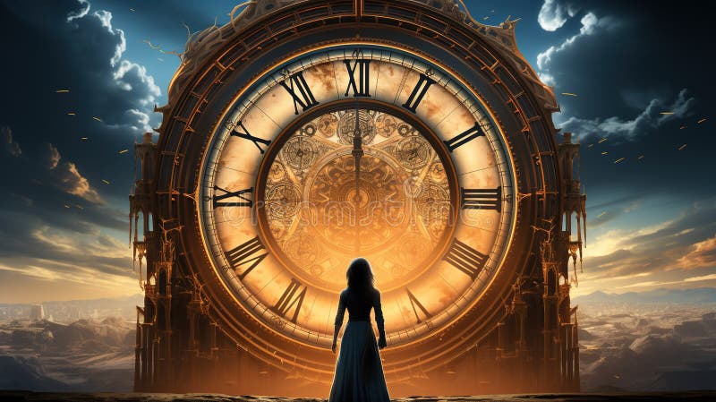 Temporal Illusions Beyond the Clockwork of Time Stock Illustration ...