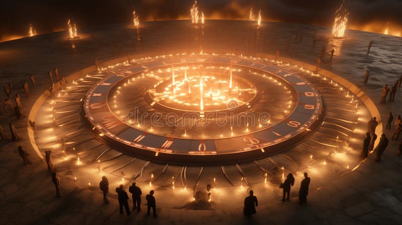 Temporal Illusions Beyond the Clockwork of Time Stock Illustration ...