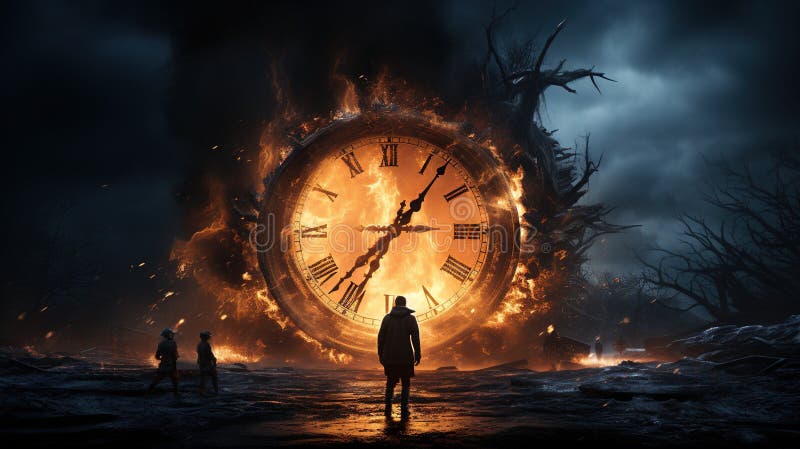 Temporal Illusions Beyond the Clockwork of Time Stock Illustration ...