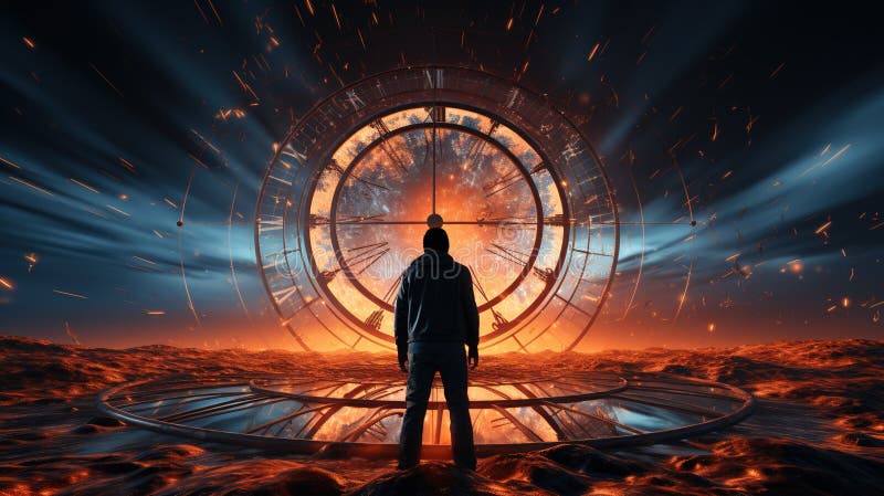 Temporal Illusions Beyond the Clockwork of Time Stock Illustration ...