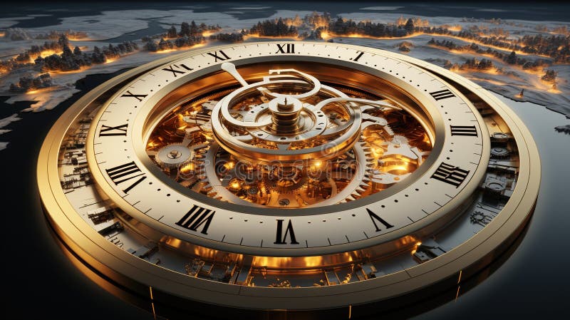 Temporal Illusions Beyond the Clockwork of Time Stock Illustration ...