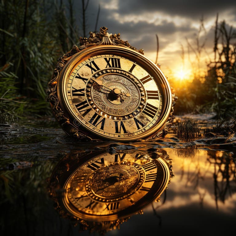 Temporal Illusions Beyond the Clockwork of Time Stock Illustration ...