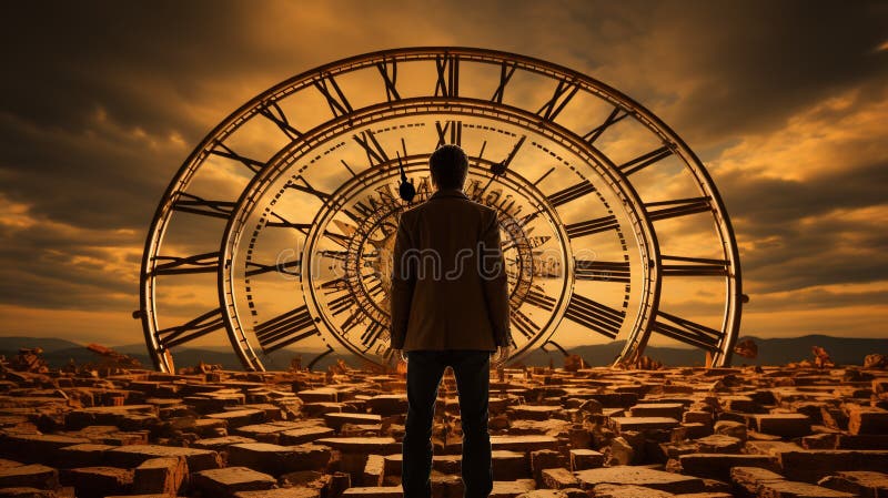 Temporal Illusions Beyond the Clockwork of Time Stock Illustration ...