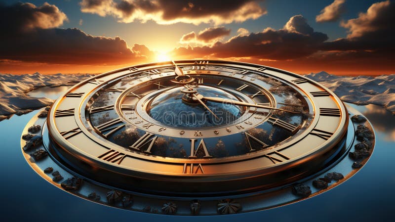 Temporal Illusions Beyond the Clockwork of Time Stock Illustration ...