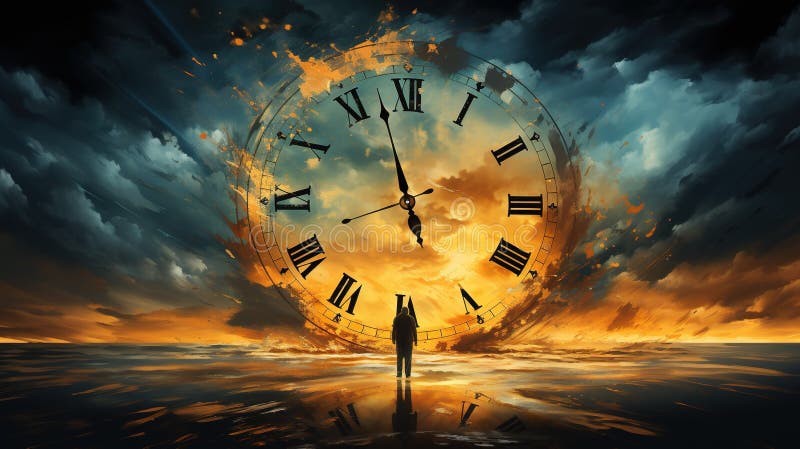 Temporal Illusions Beyond the Clockwork of Time Stock Illustration ...