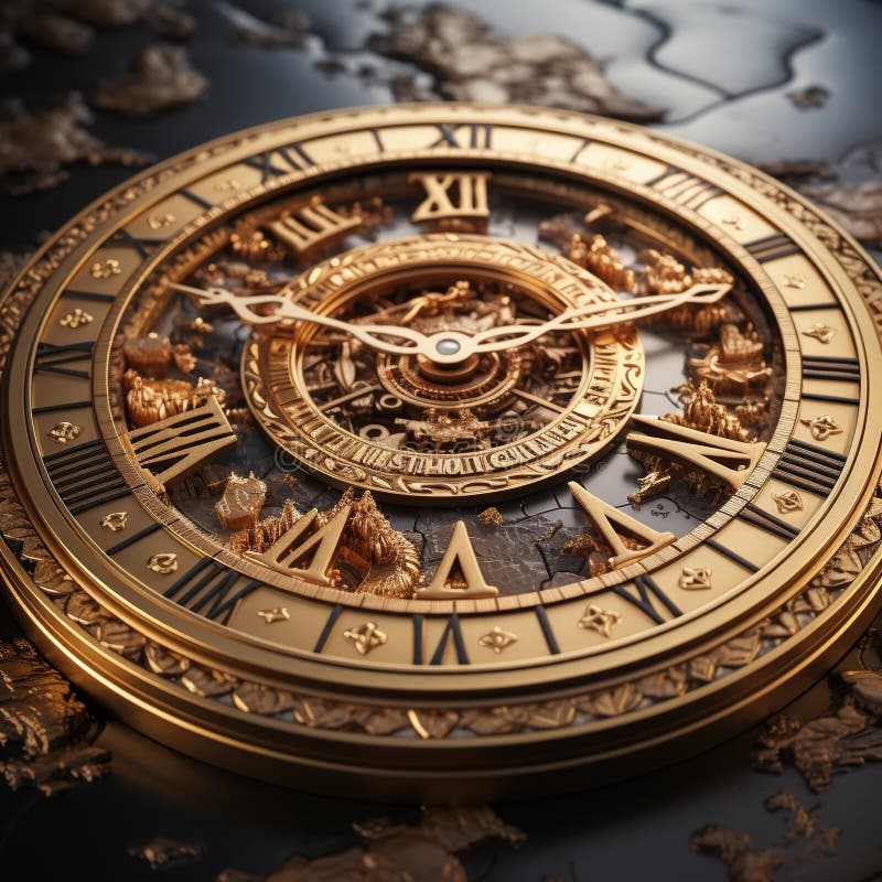 Temporal Illusions Beyond the Clockwork of Time Stock Illustration ...