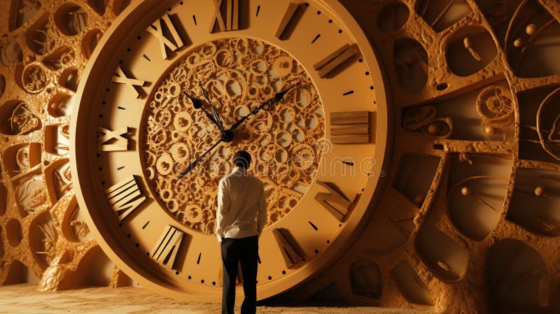 Temporal Illusions Beyond the Clockwork of Time Stock Illustration ...