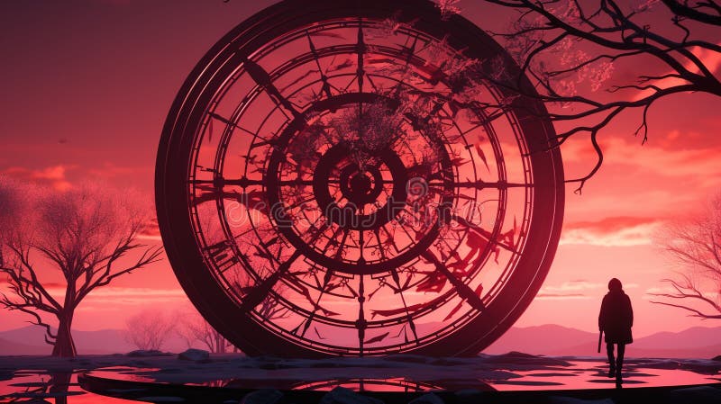 Temporal Illusions Beyond the Clockwork of Time Stock Illustration ...