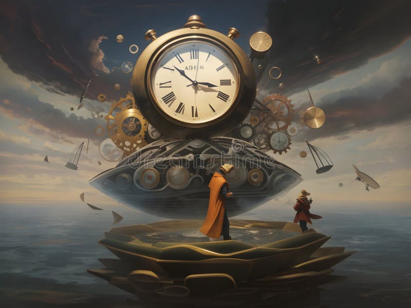 Temporal Tapestry: Capturing Moments Across the Ages Stock Illustration ...