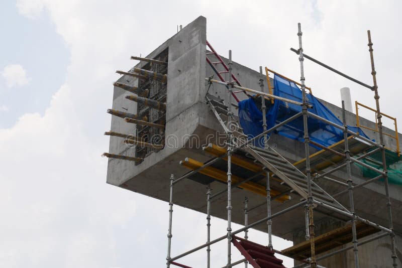 Temporary Access and Metal Staircase Made from Staging, Scaffolding and ...