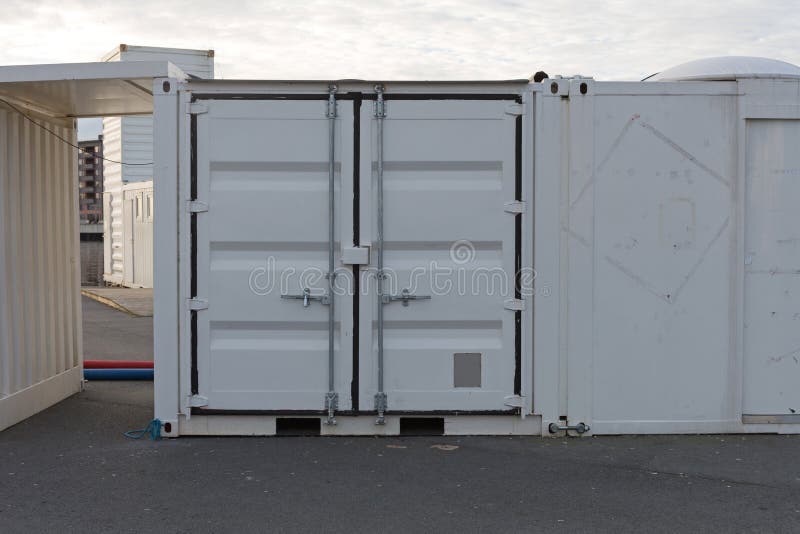 Temporary Cargo Container stock photo. Image of oslo - 161206914