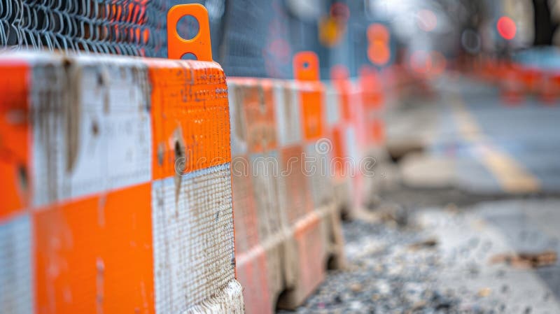 A Temporary Construction Site Secured by a Sy Barricade Keeping ...