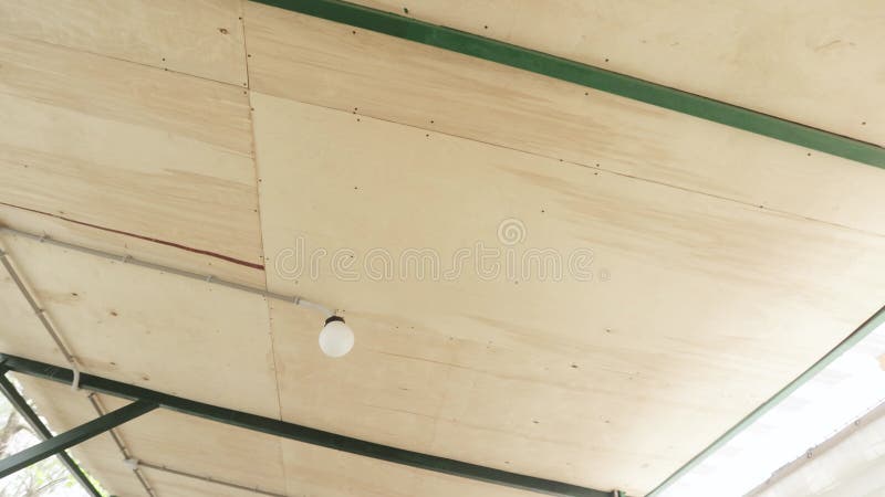 Temporary Construction Timber Roof Stock Footage - Video of exterior ...