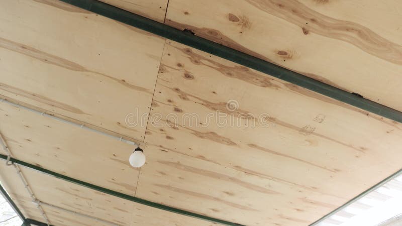 Temporary Construction Timber Roof Stock Footage - Video of panel ...