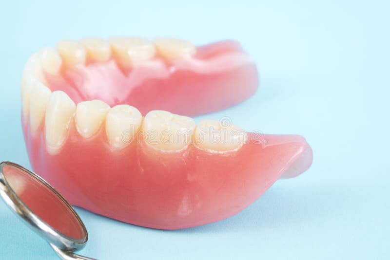 Temporary denture. stock photo. Image of artificial - 107215800