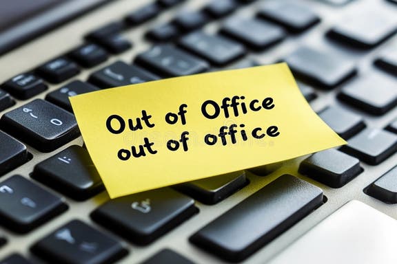 Temporary Detachment Conceptual Image: Keyboard with Out of Office ...