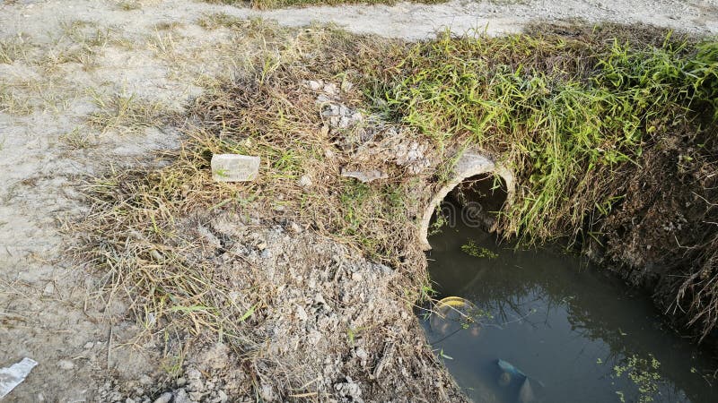 The Temporary Drainage System for the Construction Site Along the Rural ...