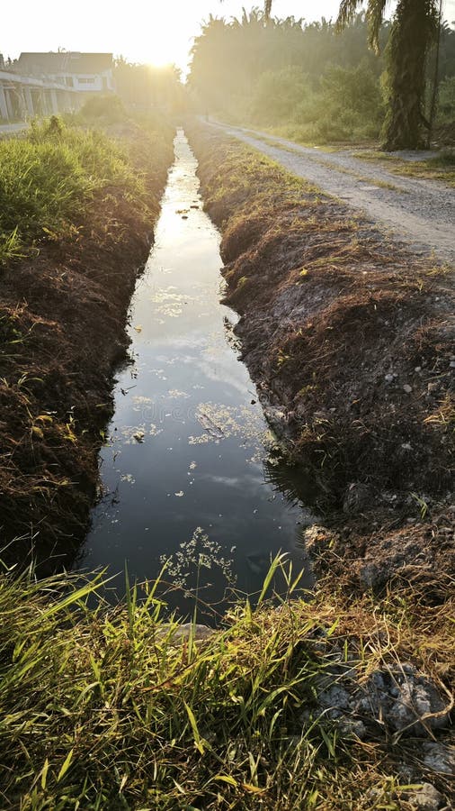 The Temporary Drainage System for the Construction Site Along the Rural ...