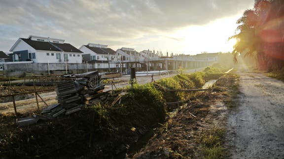 The Temporary Drainage System for the Construction Site Along the Rural ...