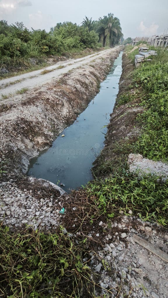 The Temporary Drainage System for the Construction Site Along the Rural ...
