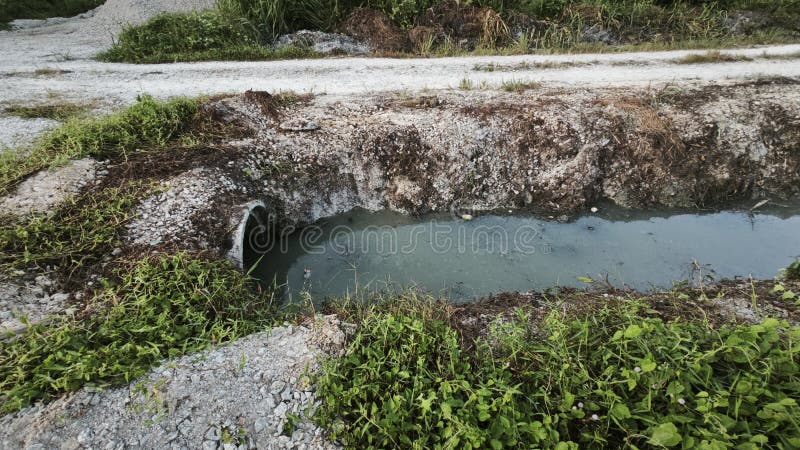 The Temporary Drainage System for the Construction Site Along the Rural ...