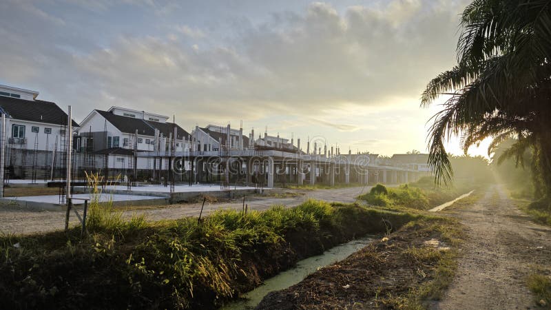 The Temporary Drainage System for the Construction Site Along the Rural ...