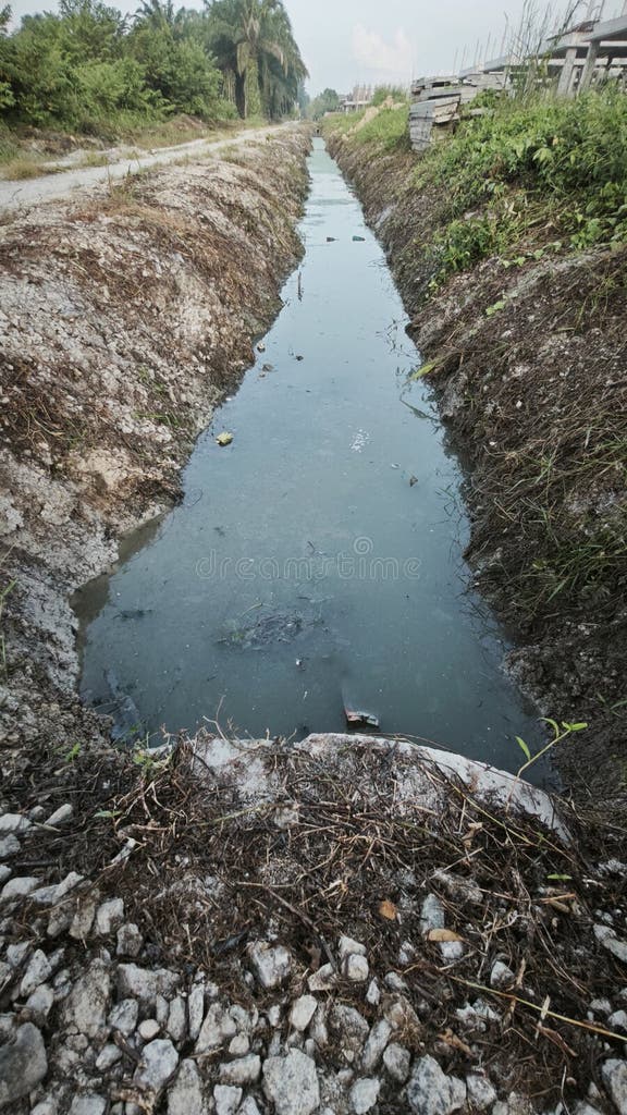 The Temporary Drainage System for the Construction Site Along the Rural ...