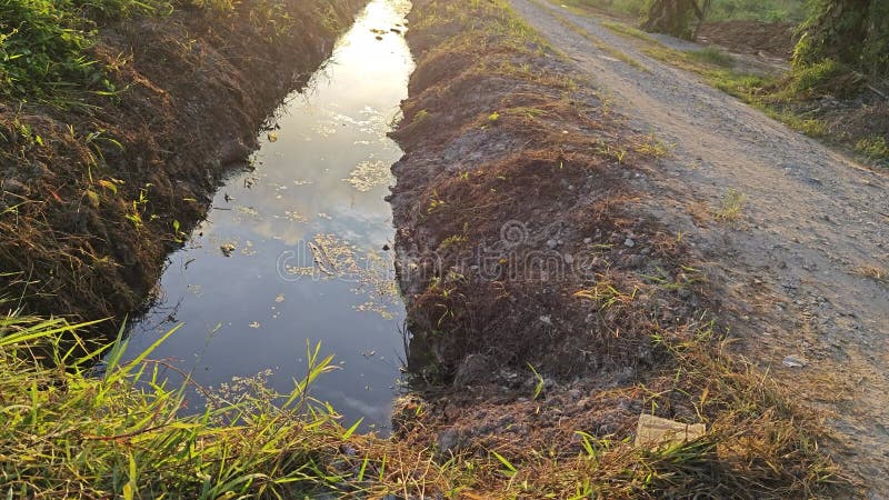 The Temporary Drainage System for the Construction Site Along the Rural ...
