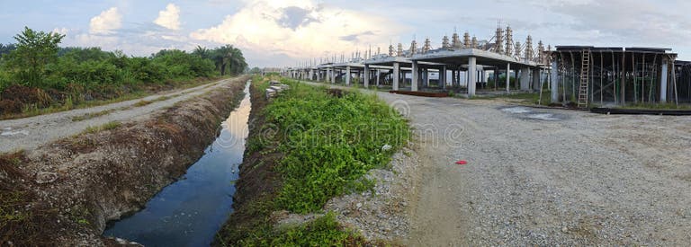 The Temporary Drainage System for the Construction Site Along the Rural ...